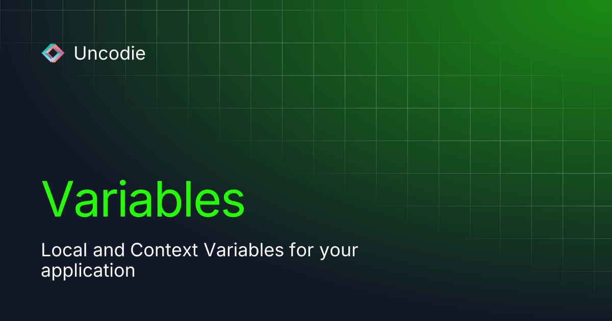 Variables | Uncodie